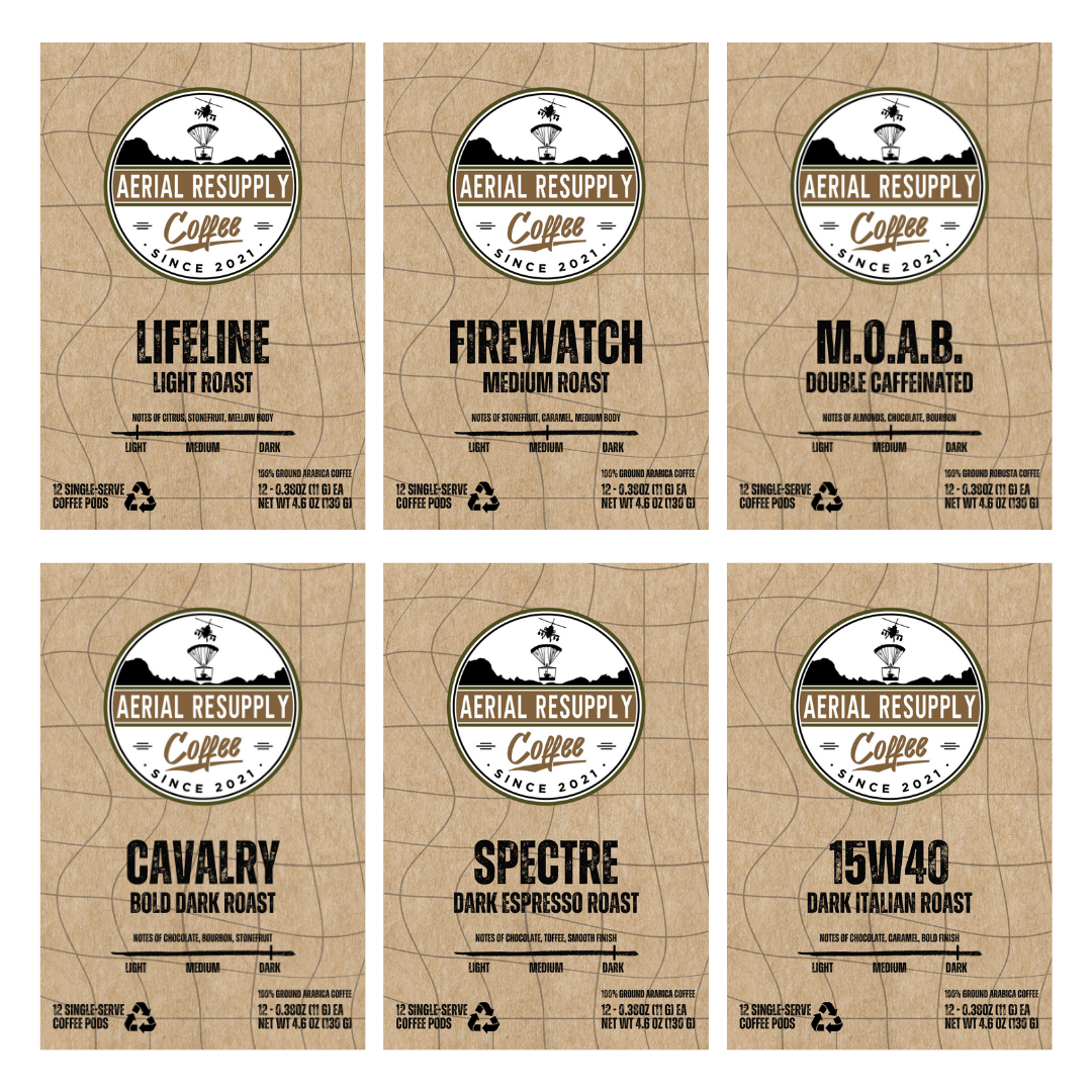 Emergency Crate of Coffee Bundle | 12 Count Single Serving Pods ...